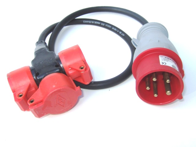 3-Phase Adapter 1x16A ->3x230V "Grisdödare"