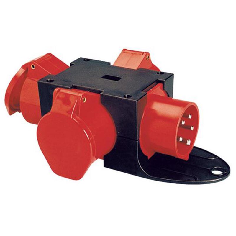 3-Phase Adapter 32A Male ->3x32A Female